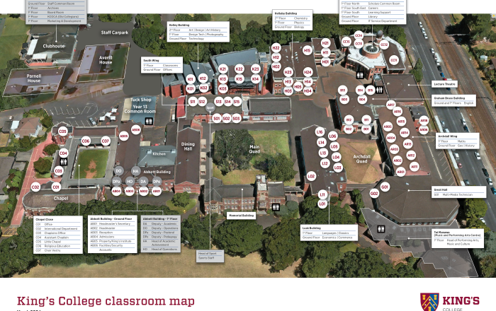 College Map - King's College
