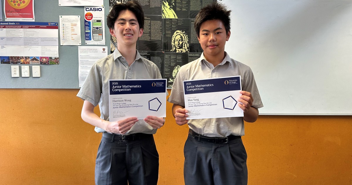 Mathematics Competition Results - King's College
