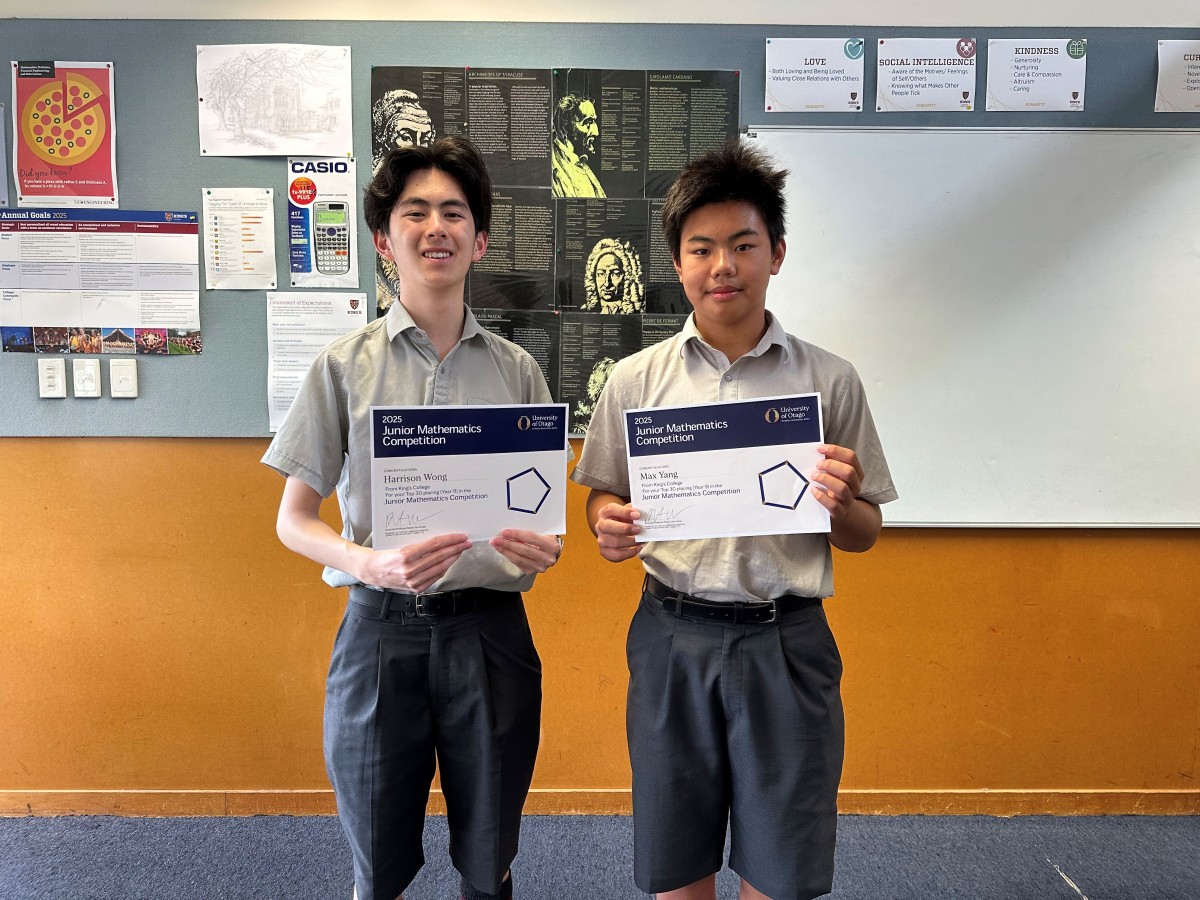 Mathematics Competition Results - King's College